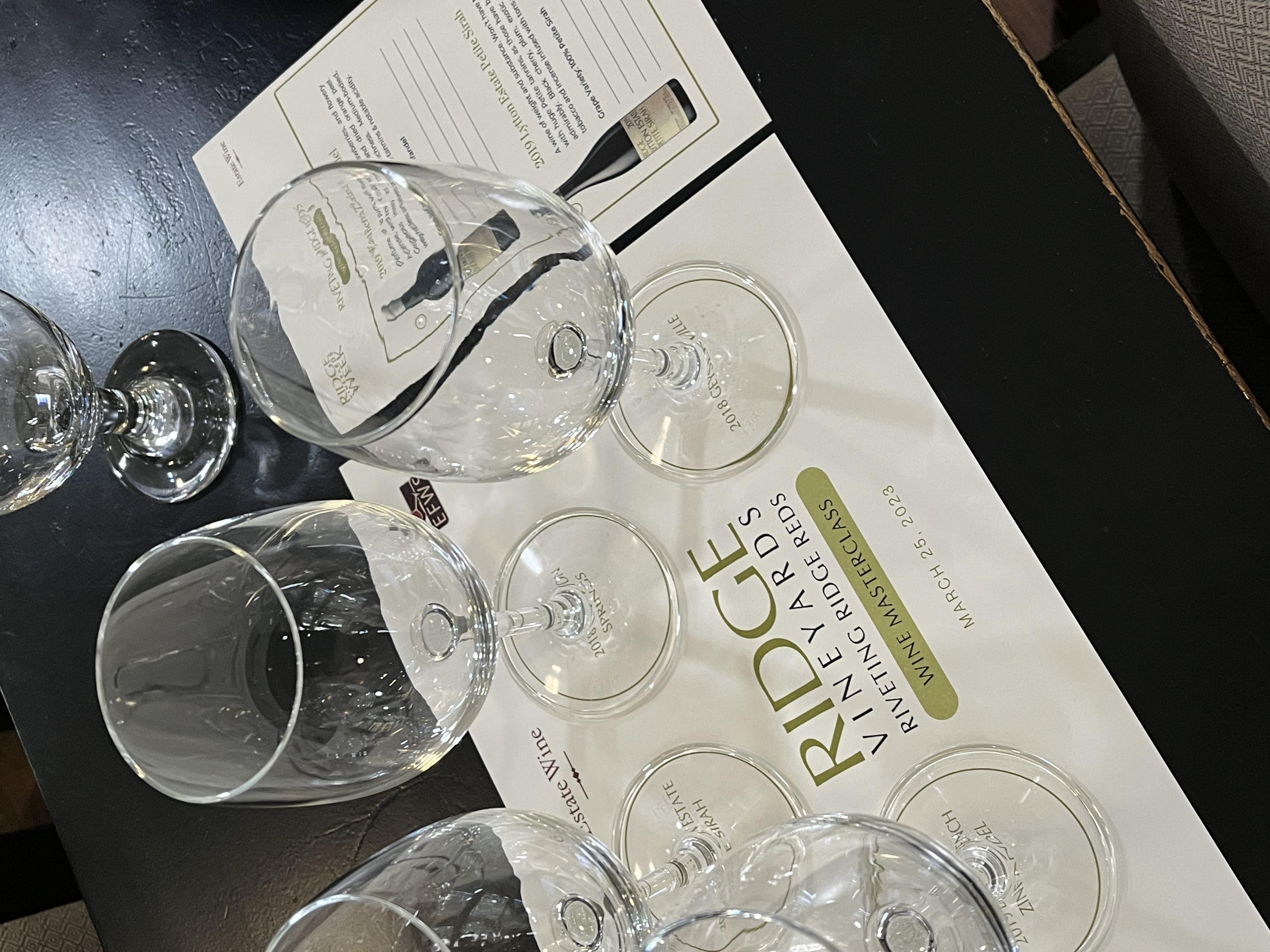 Ridge Vineyards Week | Estate Wine